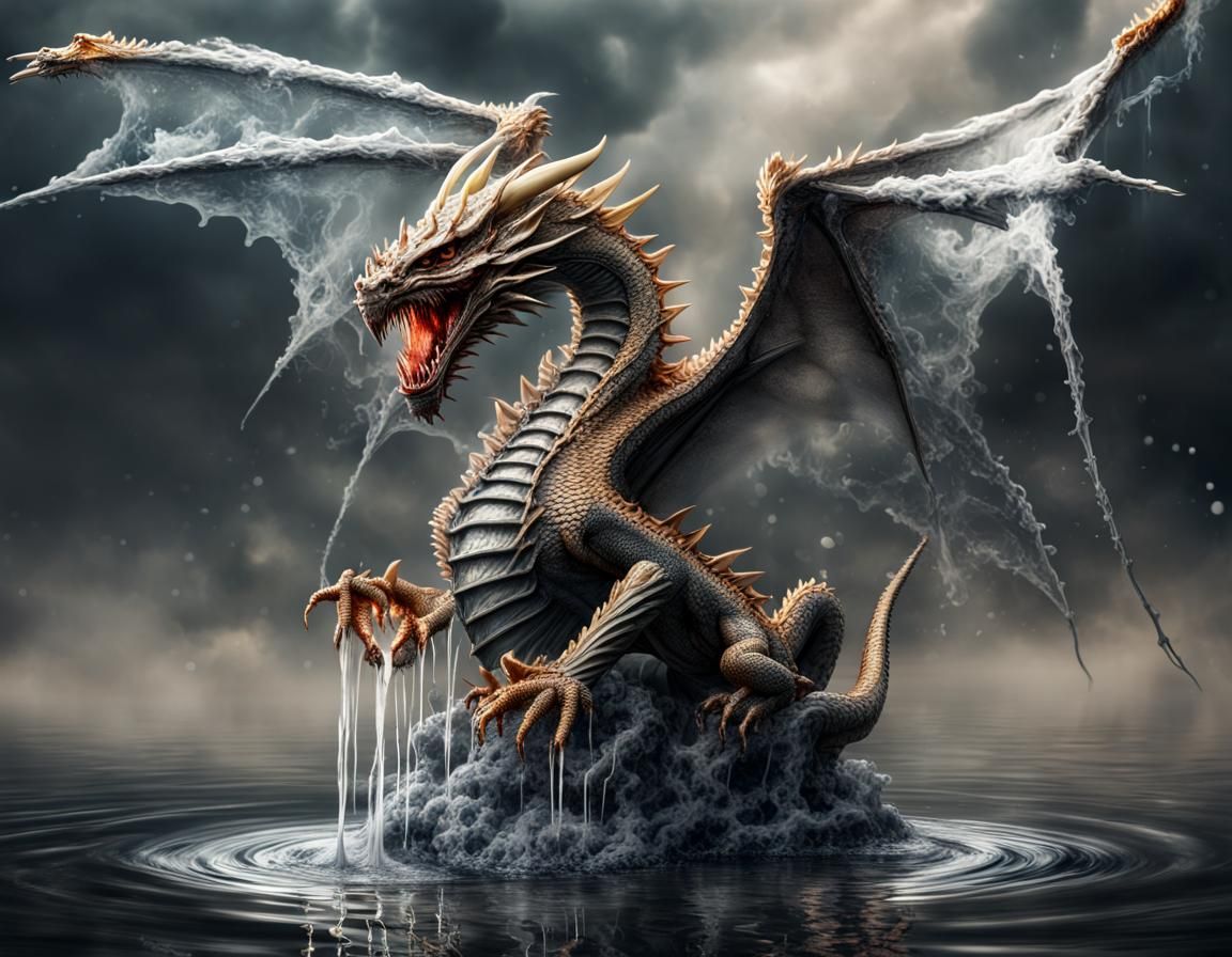 Melting Dragon of Eire - AI Generated Artwork - NightCafe Creator