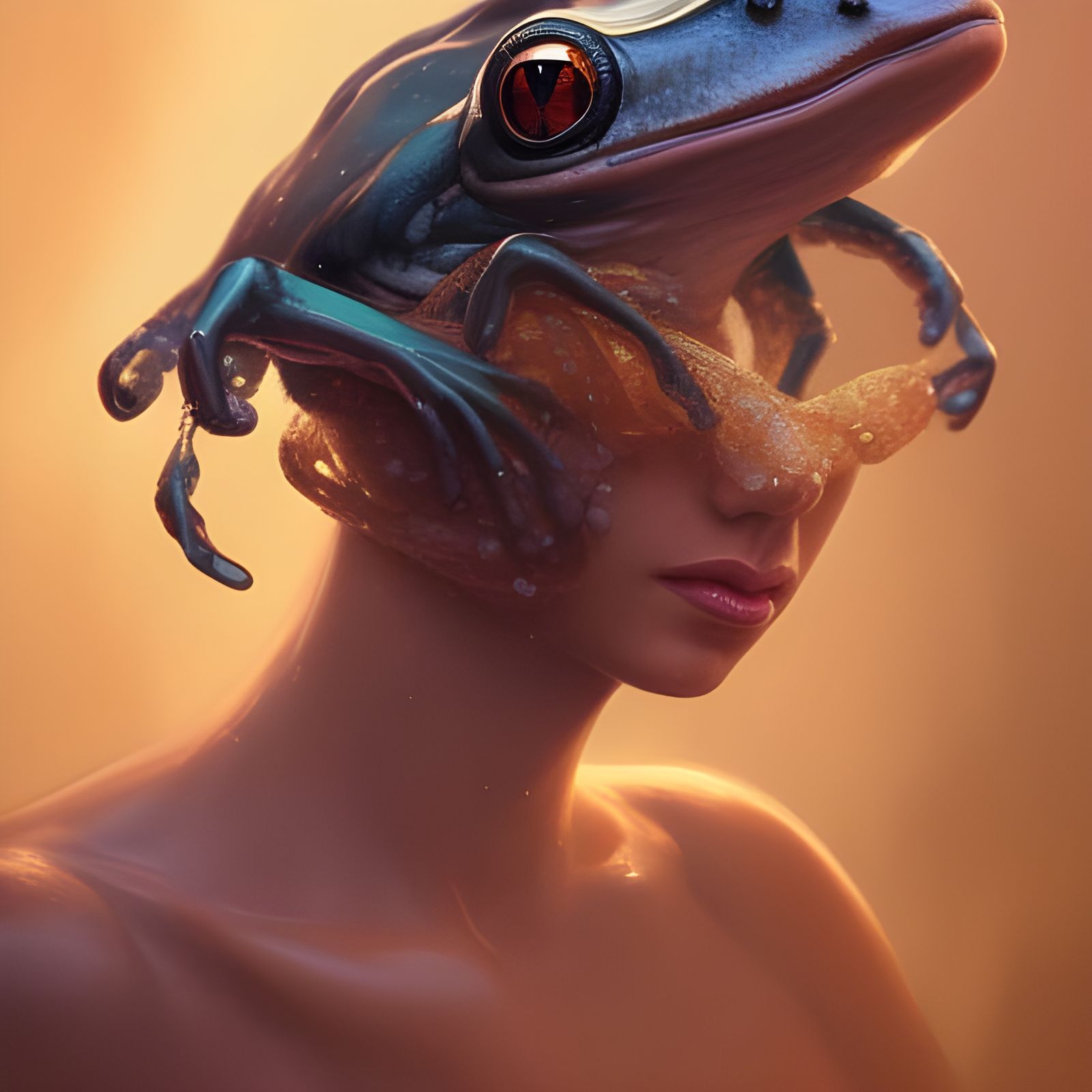 Frog or human? - AI Generated Artwork - NightCafe Creator