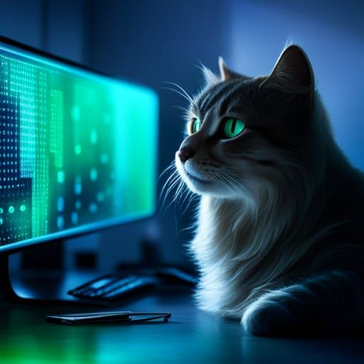 A very smart feline - AI Generated Artwork - NightCafe Creator