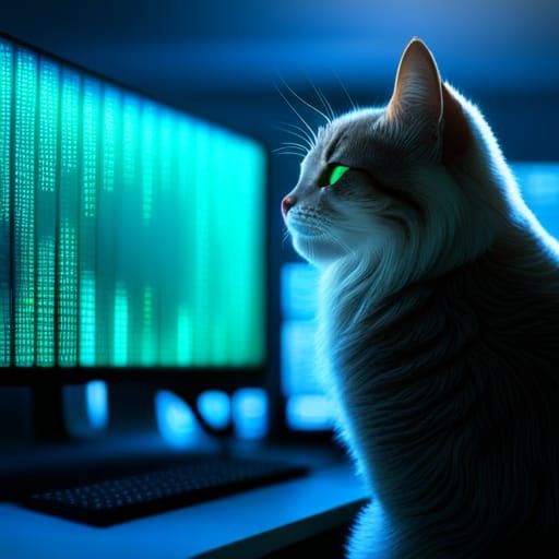 A very smart feline - collection - AI Generated Artwork - NightCafe Creator