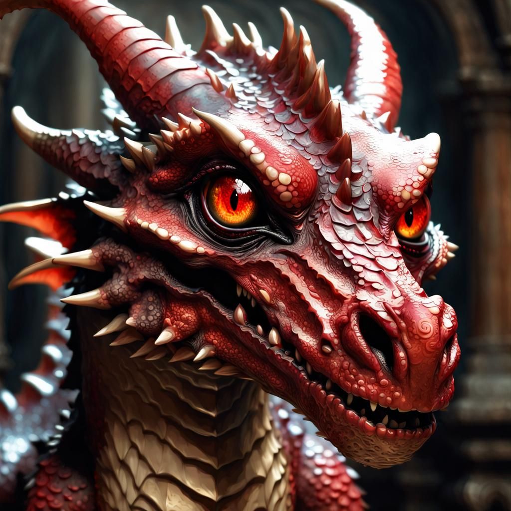 Blood Red Dragon - AI Generated Artwork - NightCafe Creator