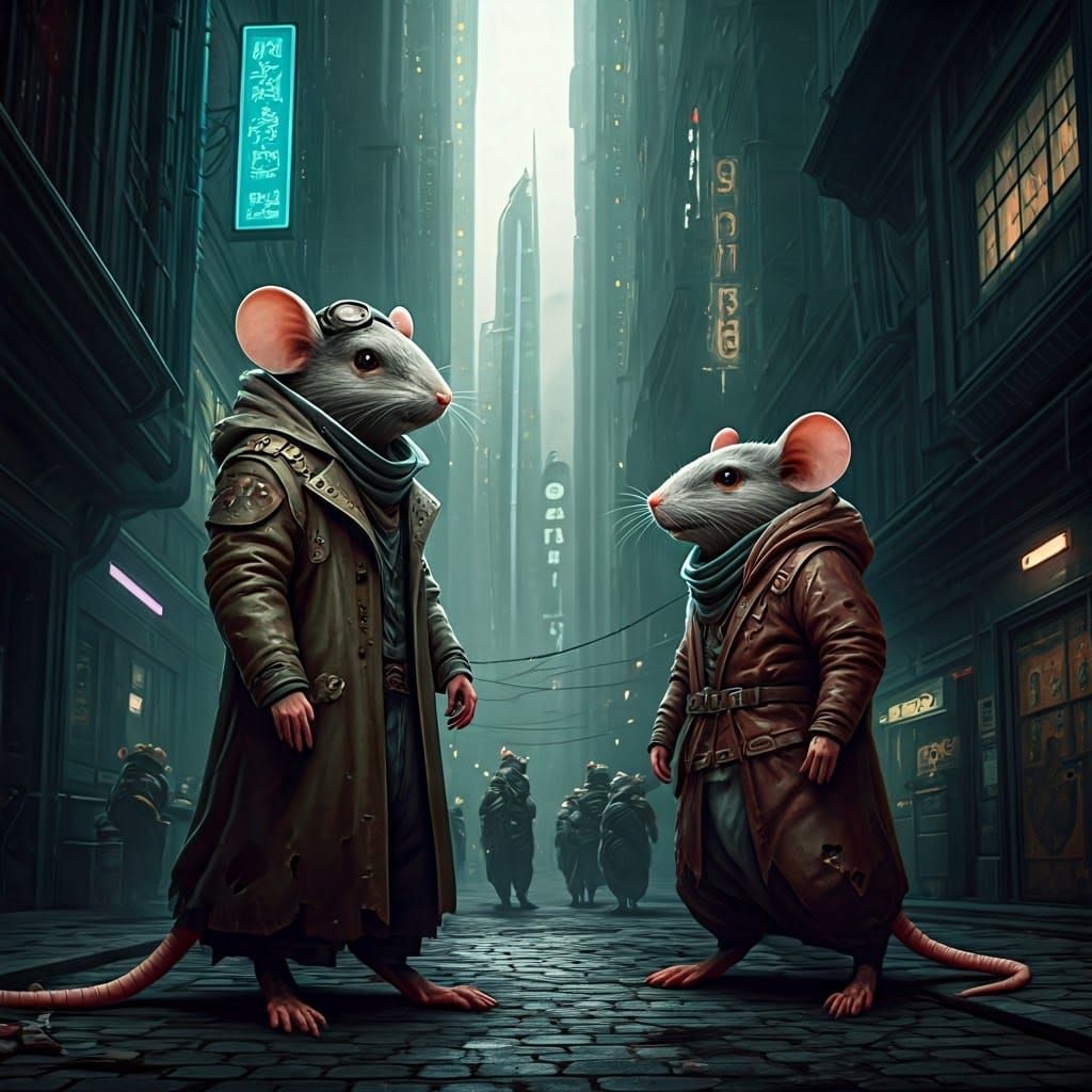 Mice People, Future City - Mice People in a Futuristic Dysto...