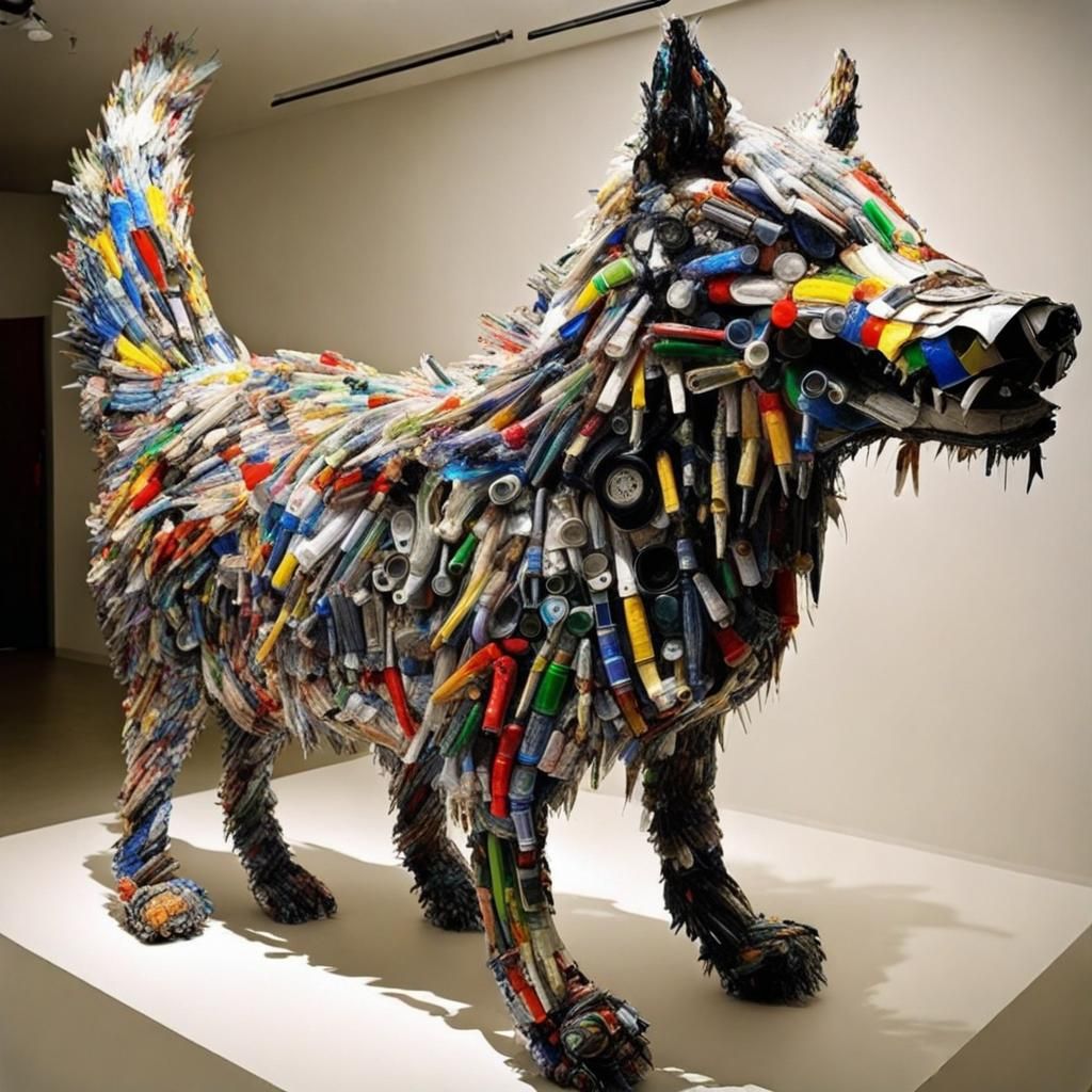 Discarded Junkyard Dog - AI Generated Artwork - NightCafe Creator