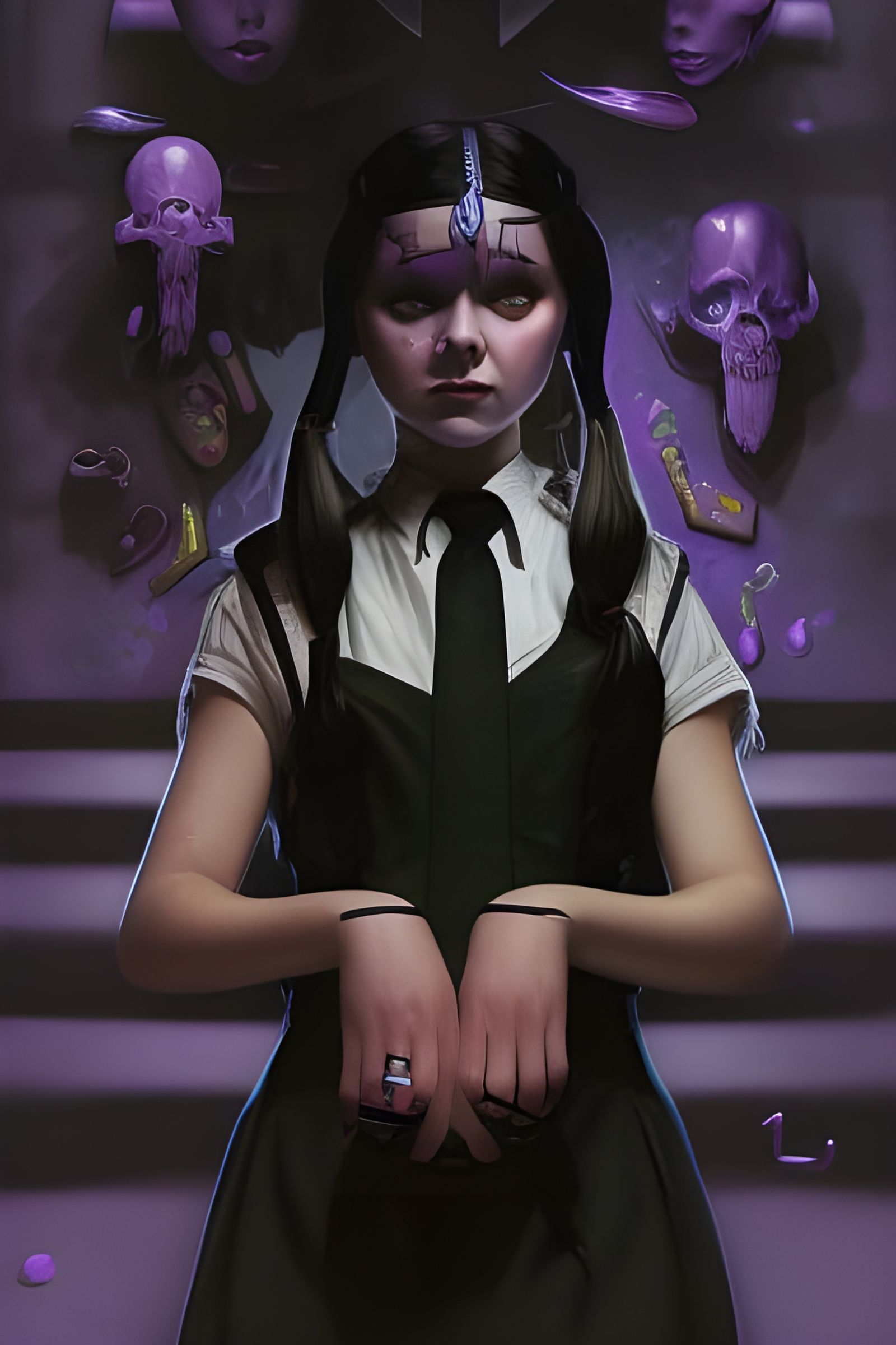 Wednesday Addams - AI Generated Artwork - NightCafe Creator
