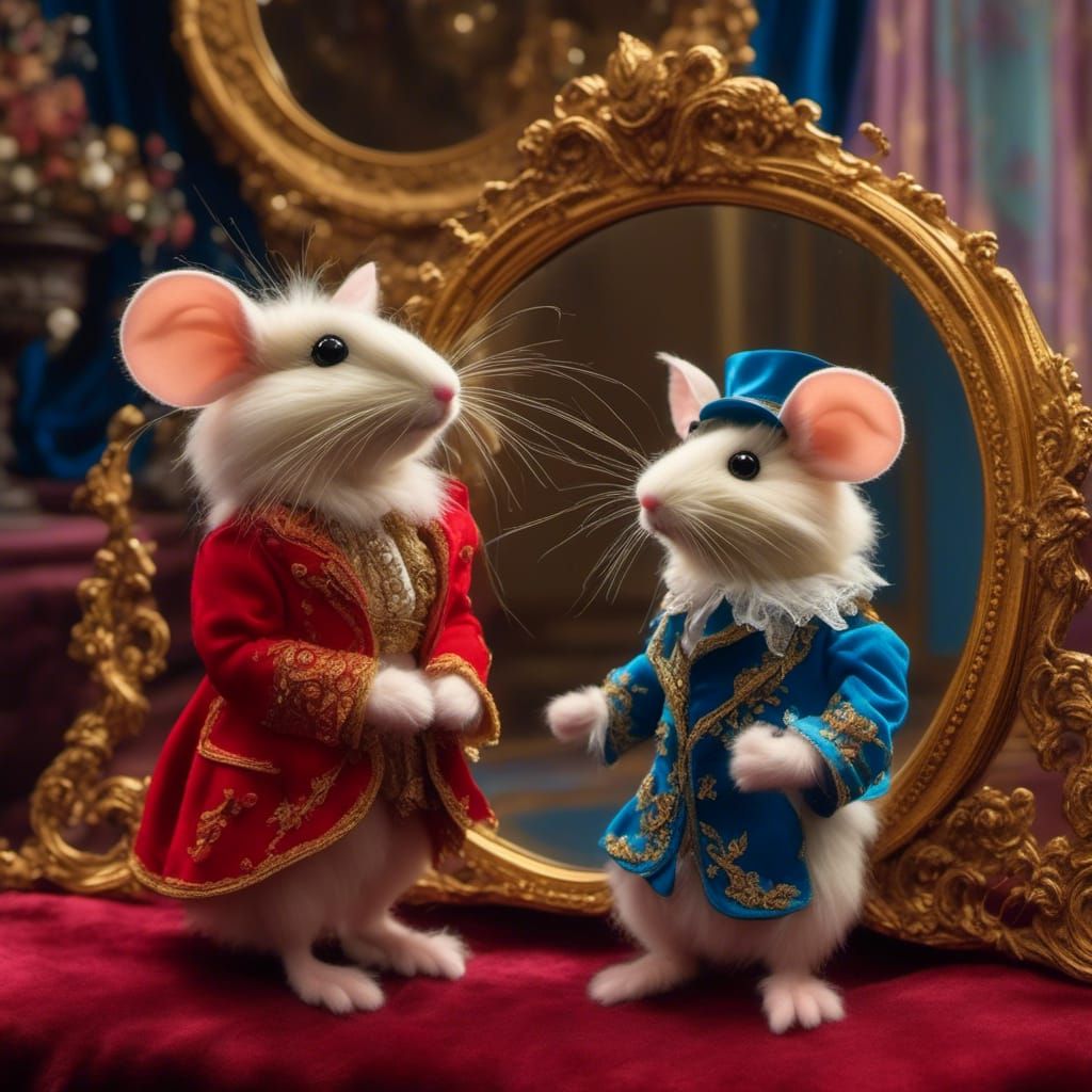 Magic Mirror Mice, ToyLand TazzleDazzle version - AI Generated Artwork ...