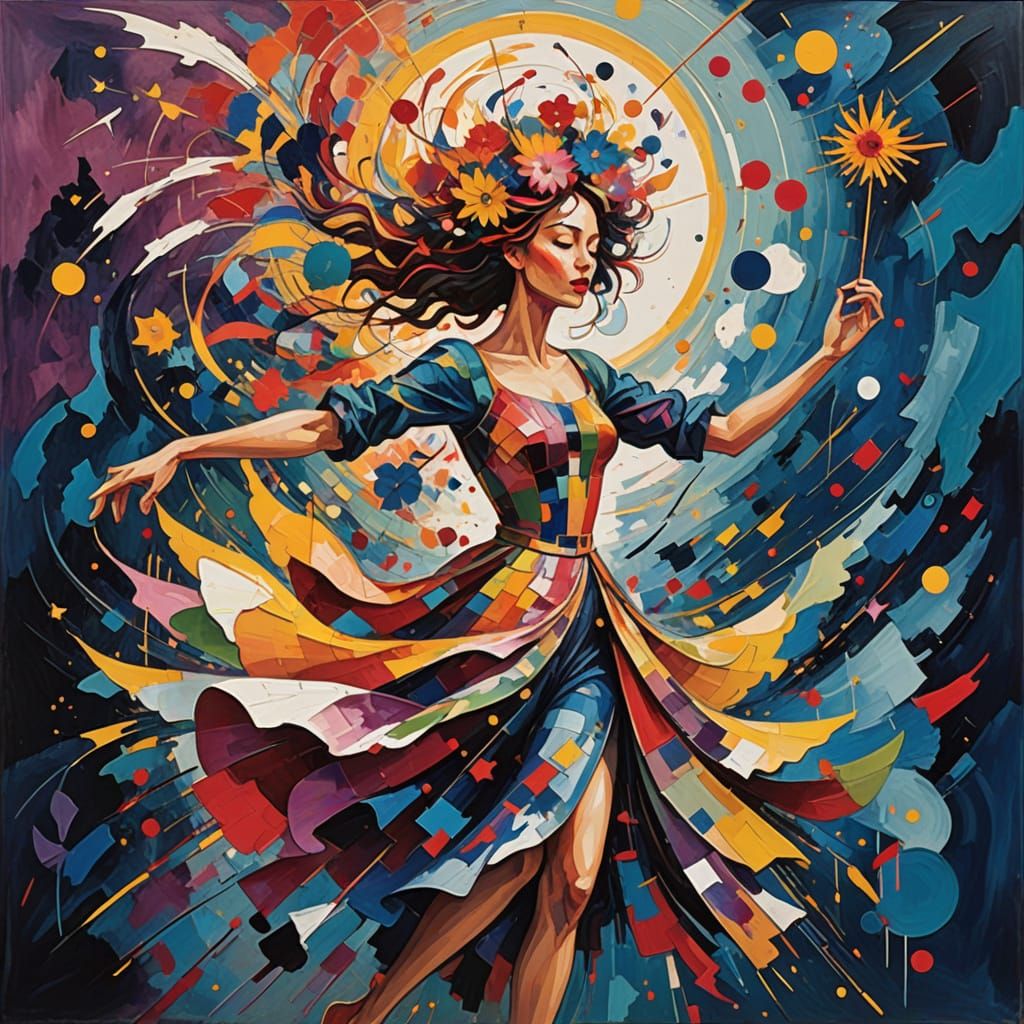 Ethereal Humanoid Flower Embodies Cosmic Energy as... - AI Art