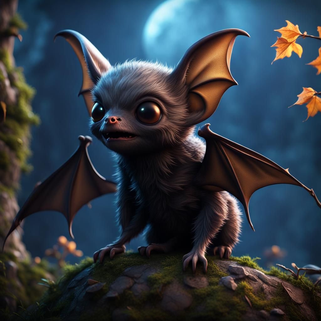 Just a cute bat - AI Generated Artwork - NightCafe Creator