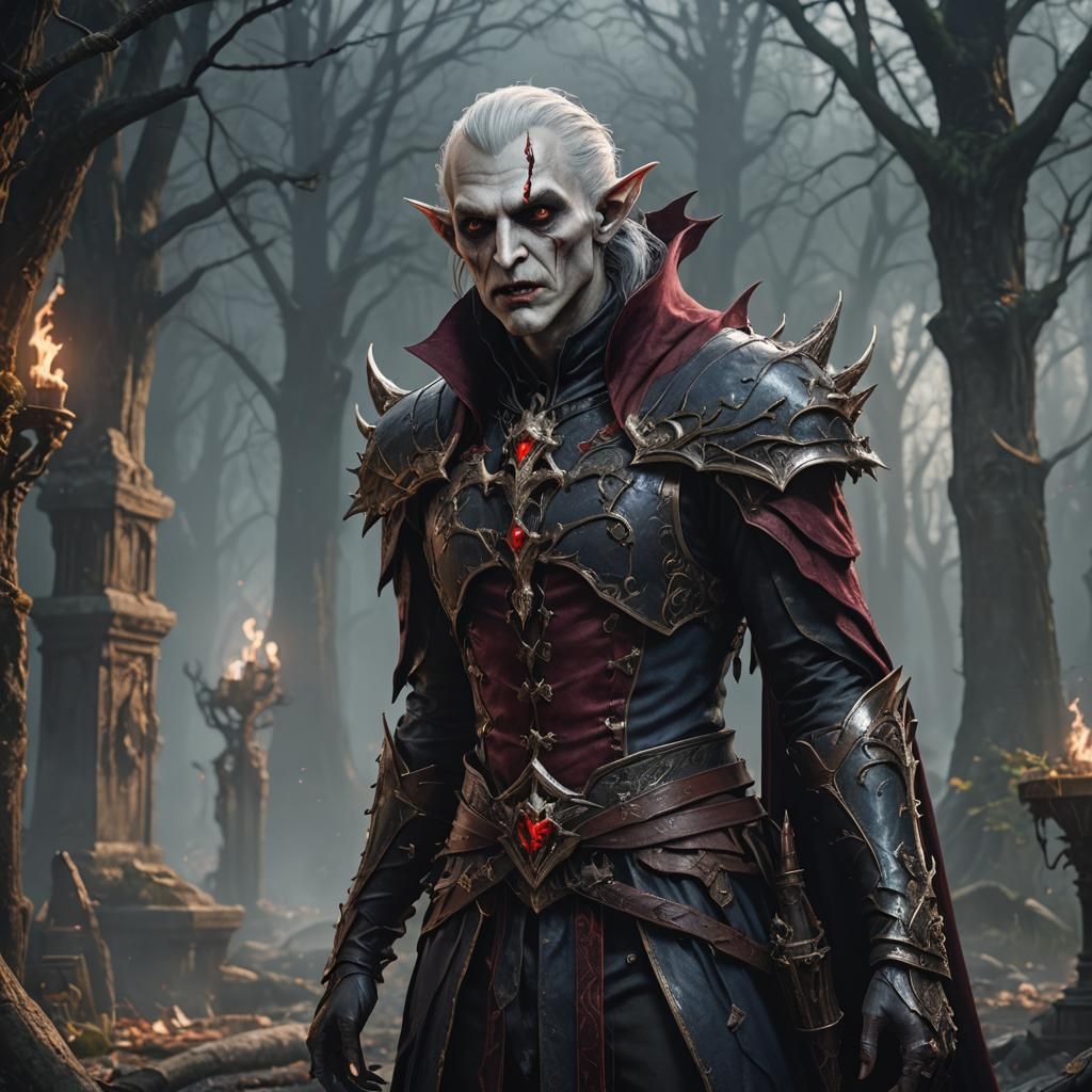 Vampire undead elf - AI Generated Artwork - NightCafe Creator