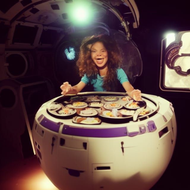 Food & Droid love - AI Generated Artwork - NightCafe Creator