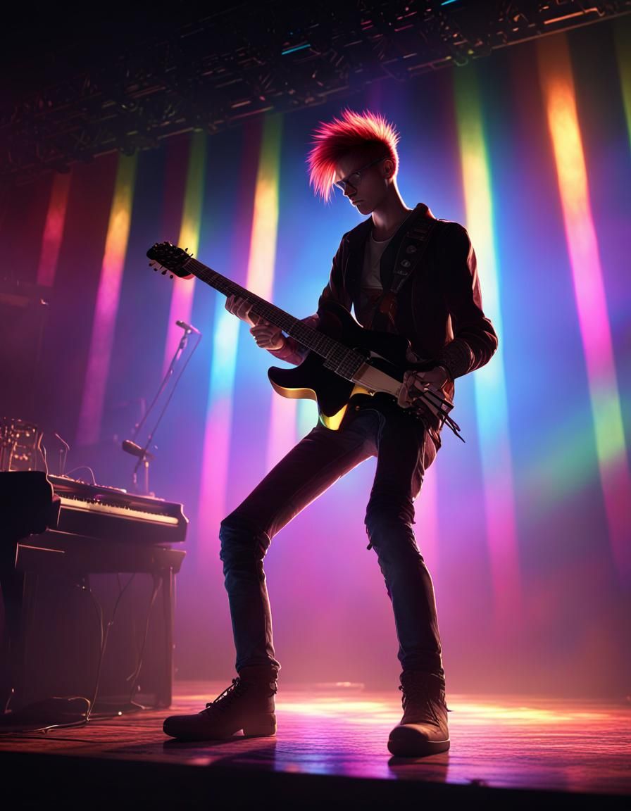 Guitar Punk - AI Generated Artwork - NightCafe Creator