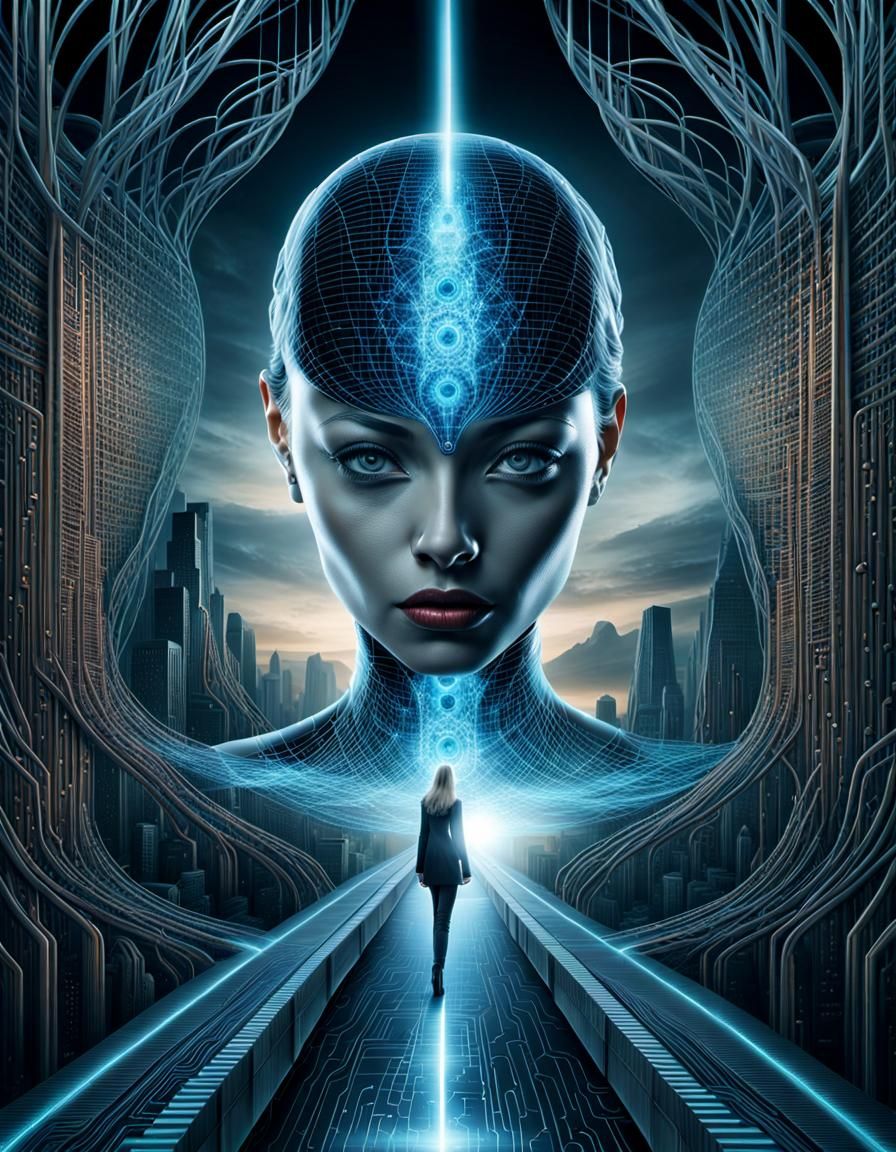The Neural Pathway to the Singularity 3 - AI Generated Artwork - NightCafe Creator
