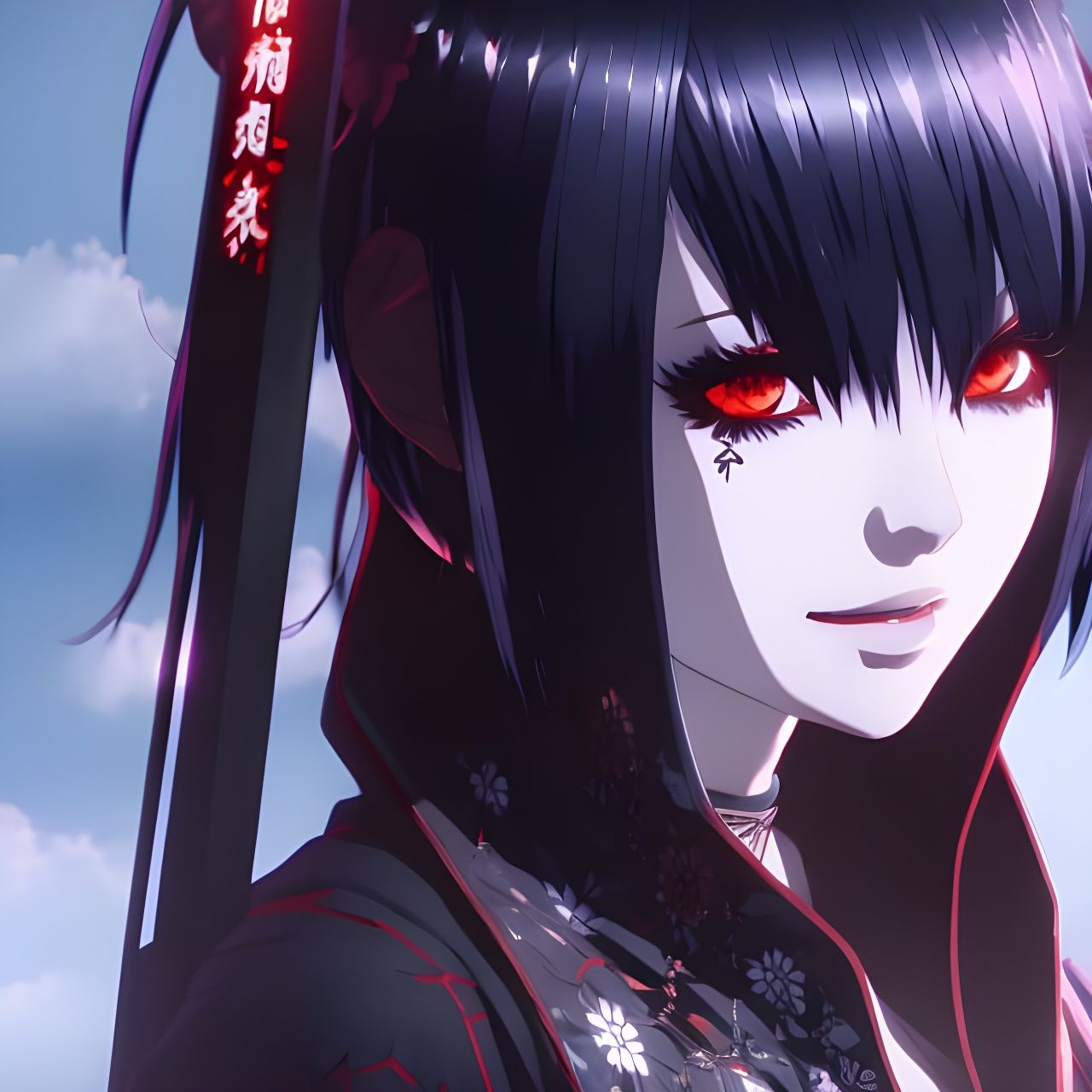 Tokyo ghoul beautiful elf girl, distinct lighting, detailed matte ...