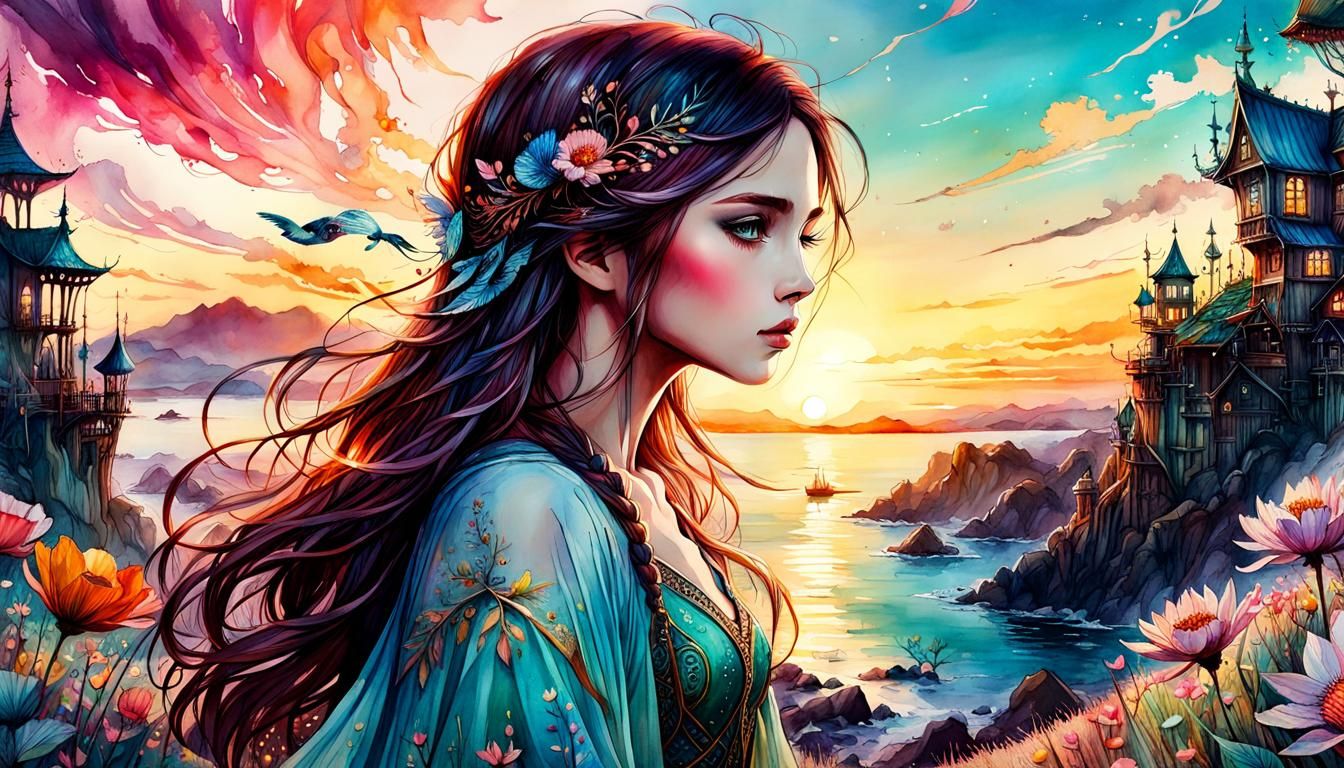 Fantasy Woman - AI Generated Artwork - NightCafe Creator