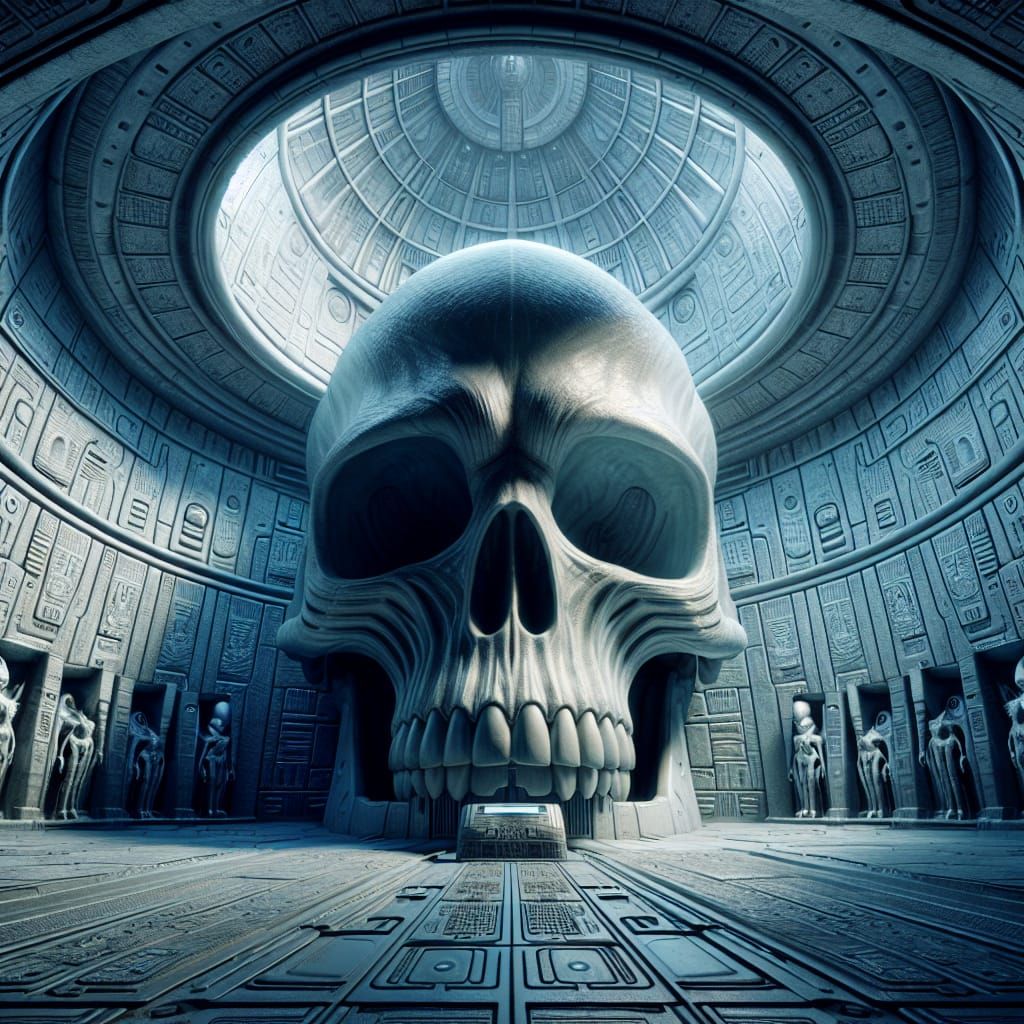 Alien Temple - AI Generated Artwork - NightCafe Creator