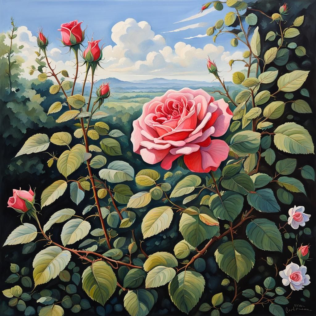 A rose blooms on a Summer's day Its perfume then is stored away. When ...