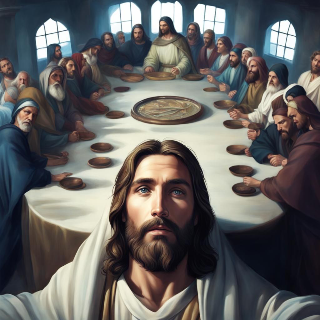 Jesus and his disciples (2) - AI Generated Artwork - NightCafe Creator