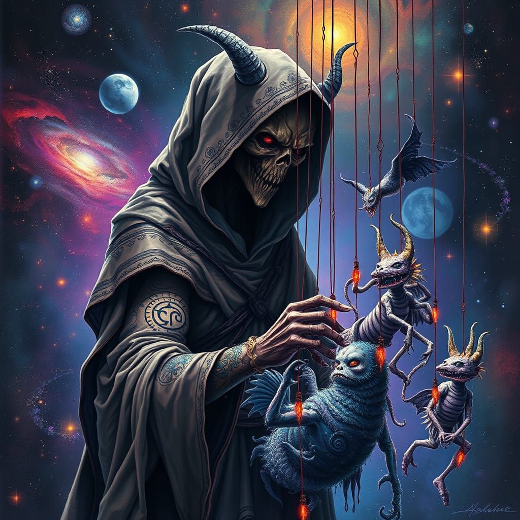 demonic eldritch puppet master - Ethereal Puppet Master of...