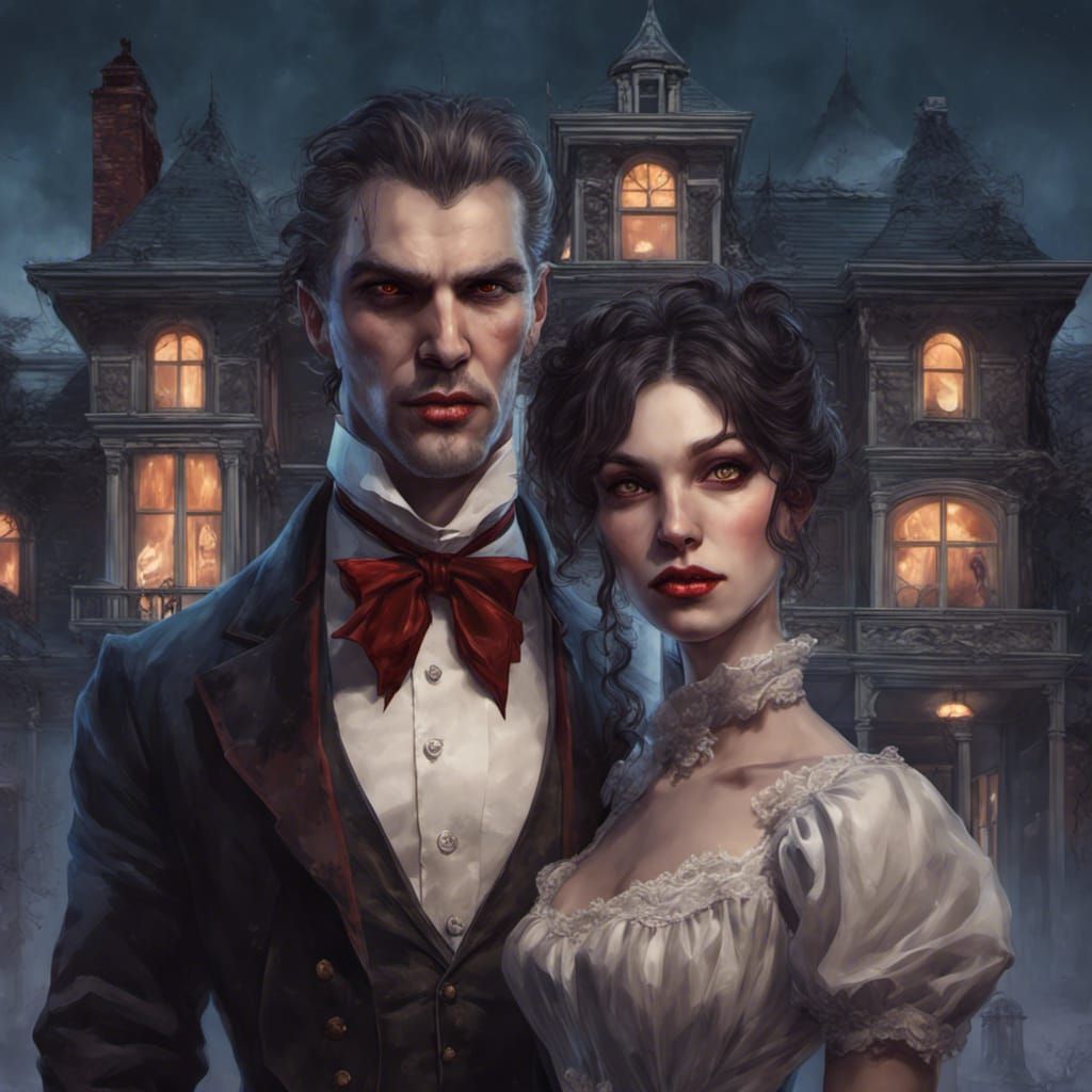 Victorian Vampires - AI Generated Artwork - NightCafe Creator