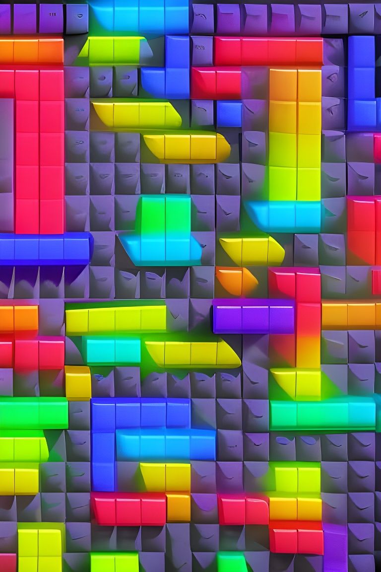 Tetris - AI Generated Artwork - NightCafe Creator