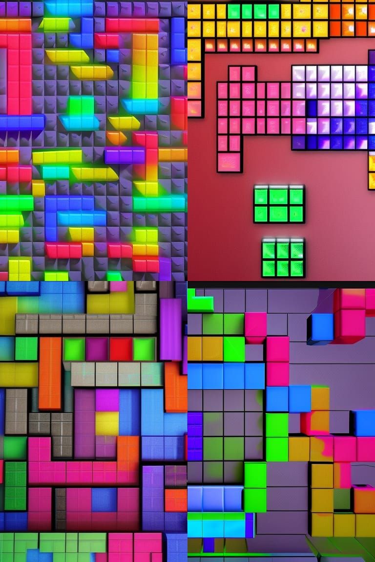 Tetris - AI Generated Artwork - NightCafe Creator
