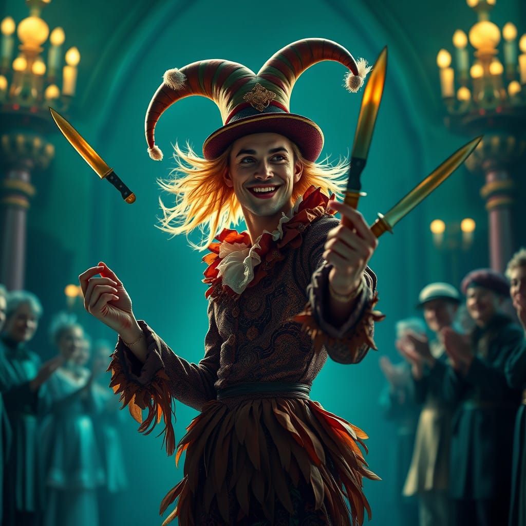 A Knife Throwing Jester #1 - A Knife Throwing Jester #1 A Knife Throwing Jester #1 - A Knife Throwing Jester #1