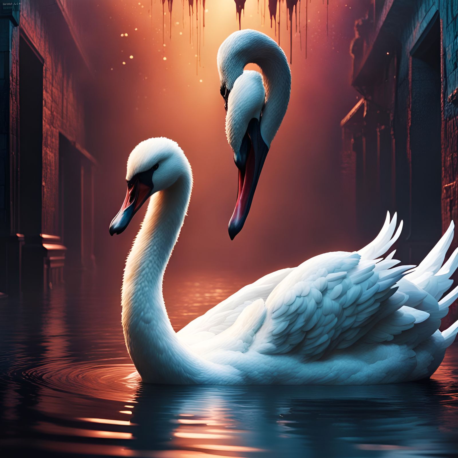 The Ugly Duckling Underground in Copenhagen. - AI Generated Artwork - NightCafe Creator