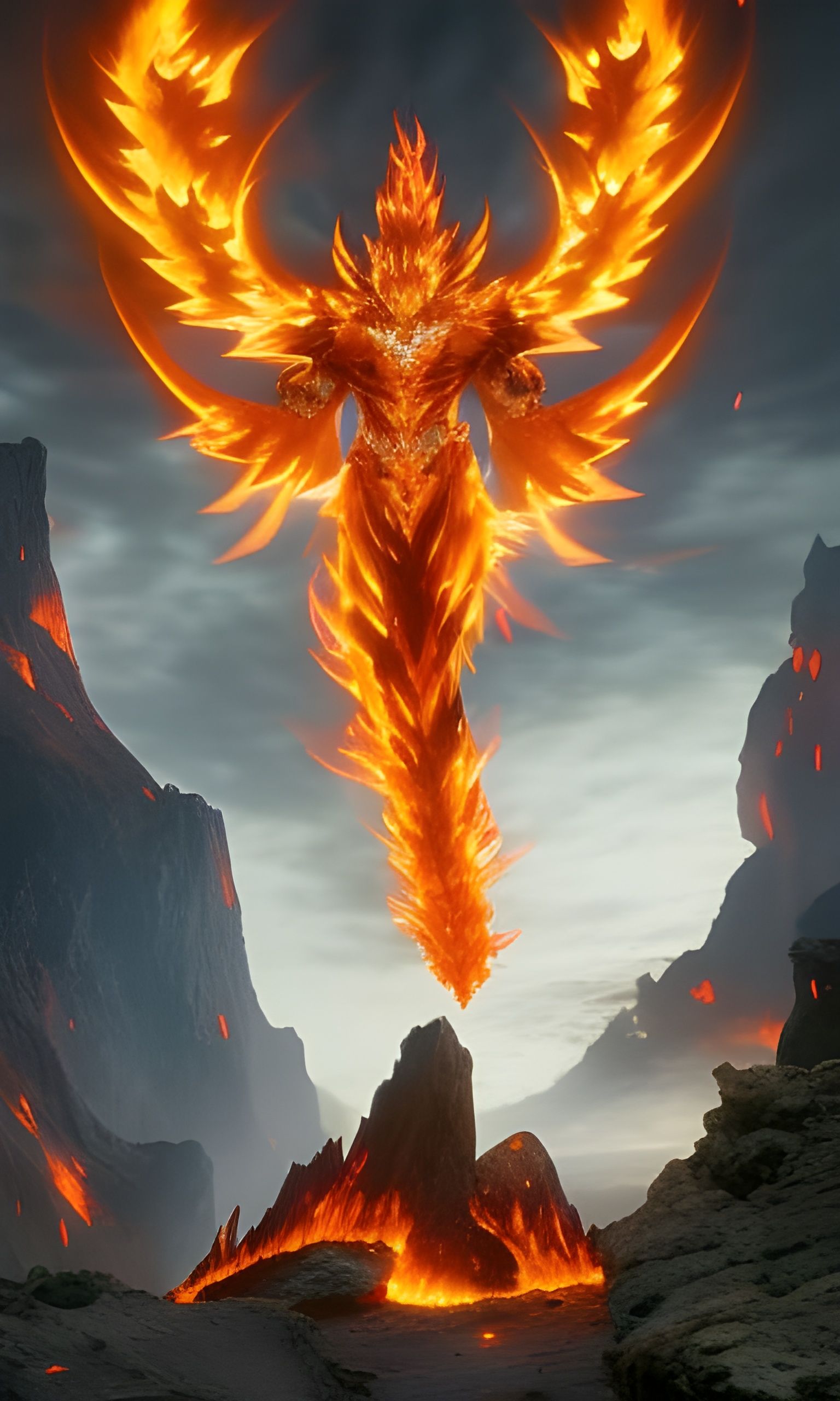 Giant Fire elemental - AI Generated Artwork - NightCafe Creator