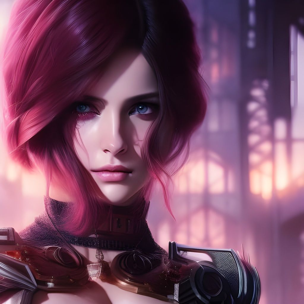 Cyber Girl E - AI Generated Artwork - NightCafe Creator