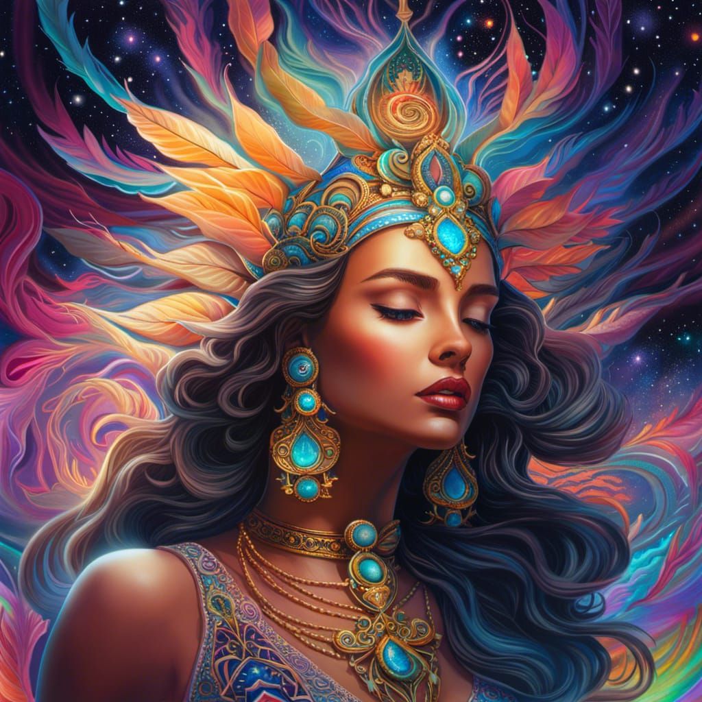 A Living Goddess - AI Generated Artwork - NightCafe Creator