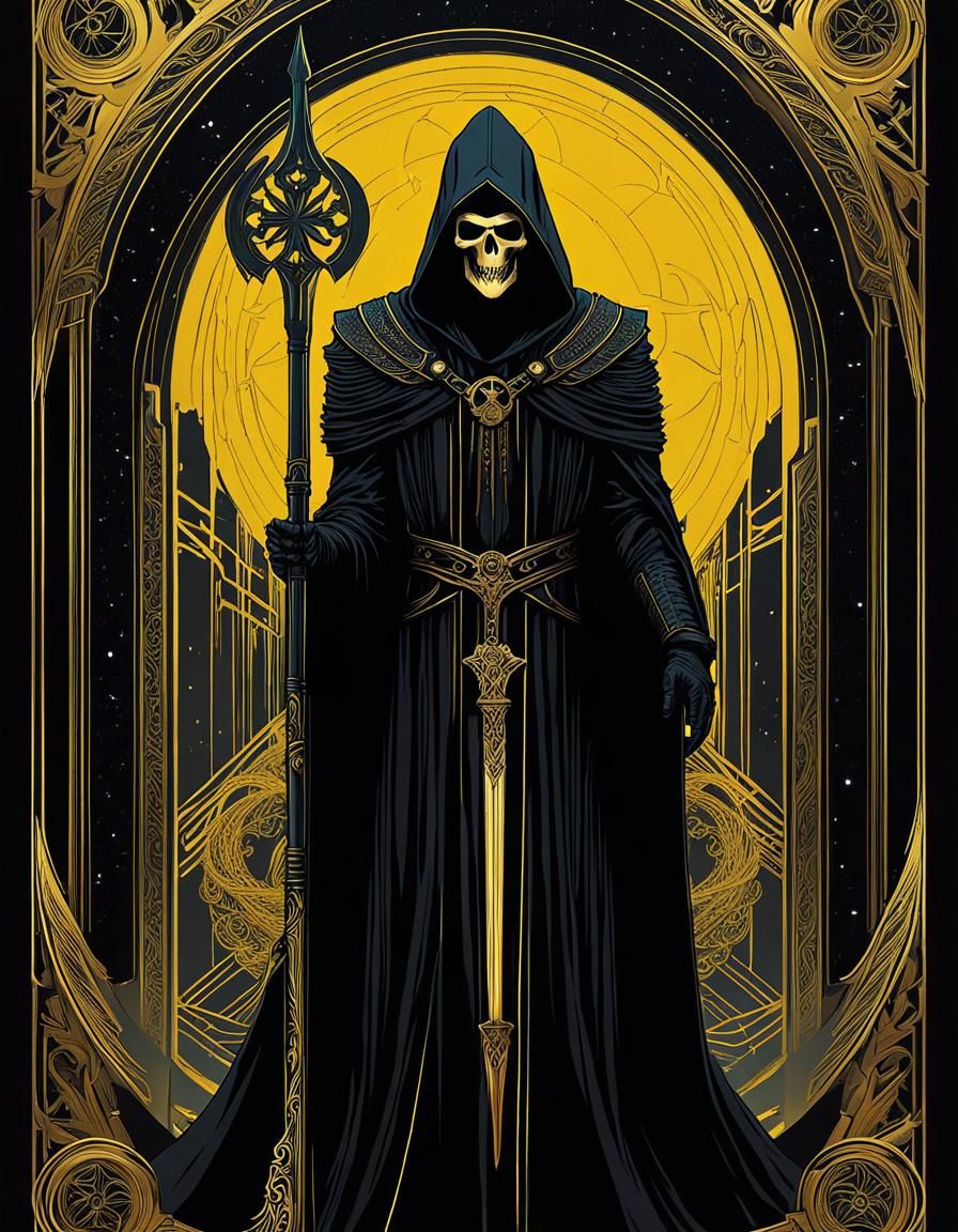 "The Reaper" Tarot Card - AI Generated Artwork - NightCafe Creator