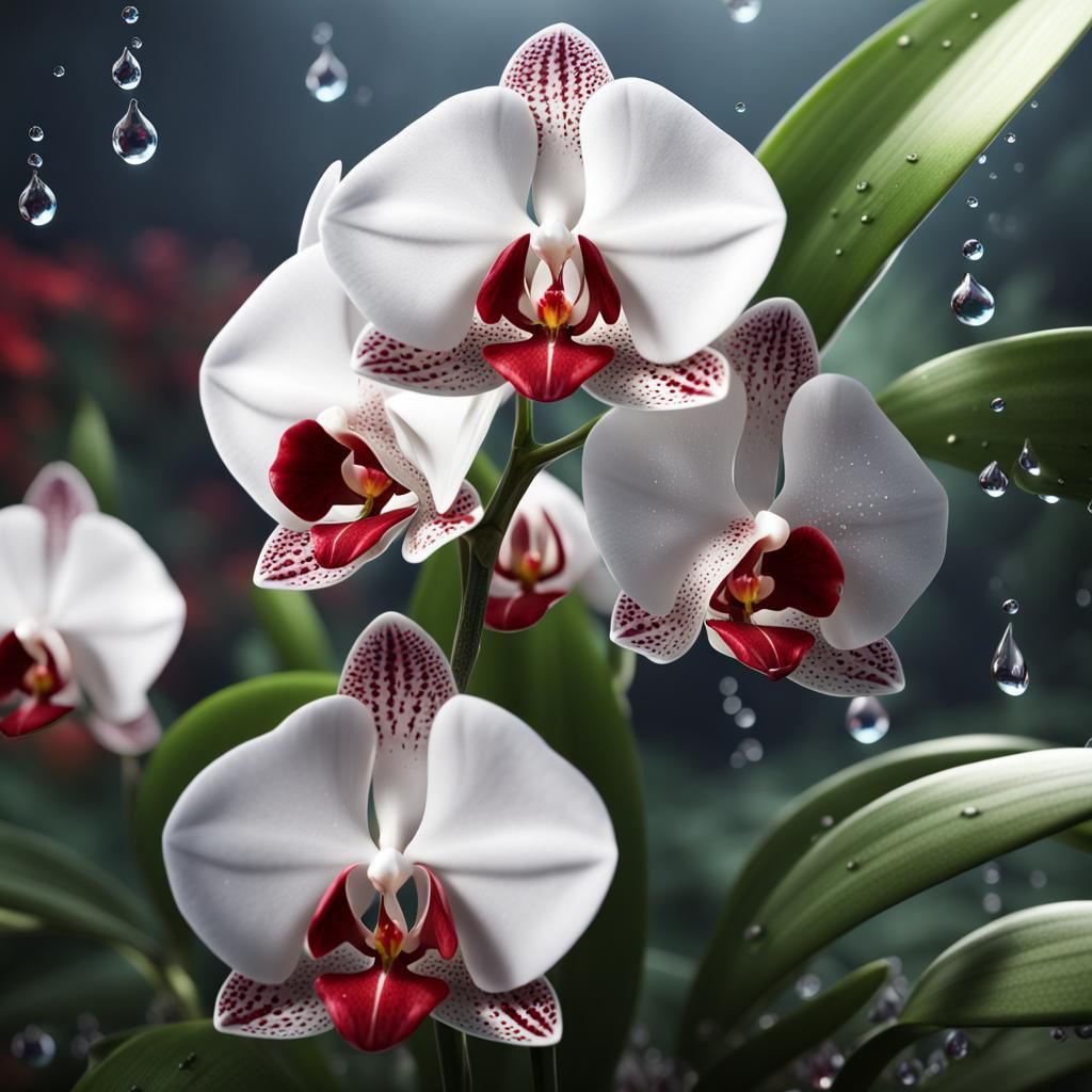 Orchids - AI Generated Artwork - NightCafe Creator