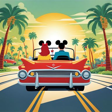 Driving to Disney World - AI Generated Artwork - NightCafe Creator