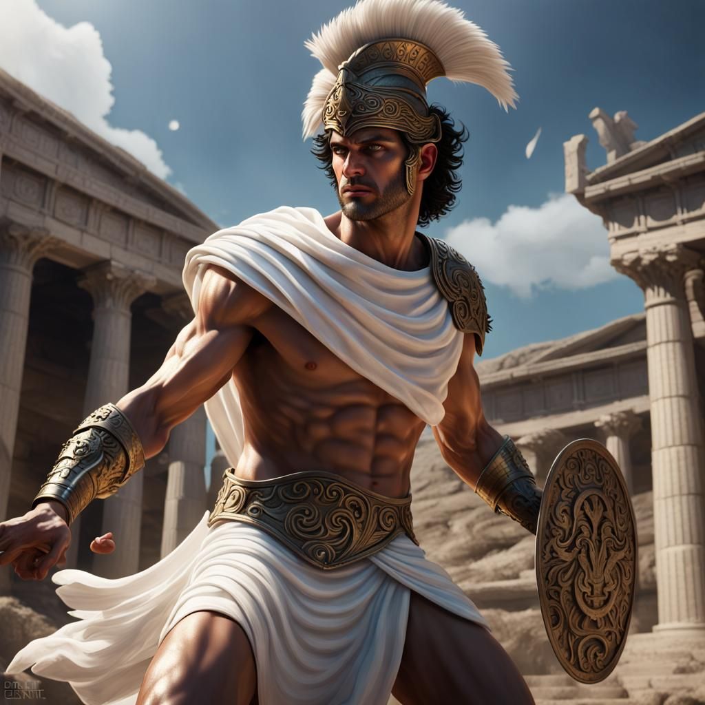 PERSEUS Insanely detailed 20 year old Ancient Greek Male, dressed in ...