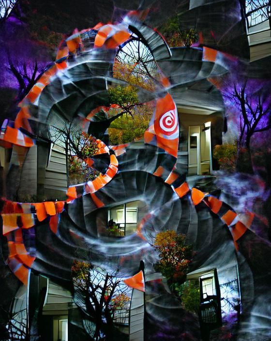 Spiral Vortex Halloween - AI Generated Artwork - NightCafe Creator