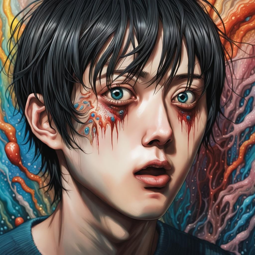 azami kurotani junji ito - AI Generated Artwork - NightCafe Creator