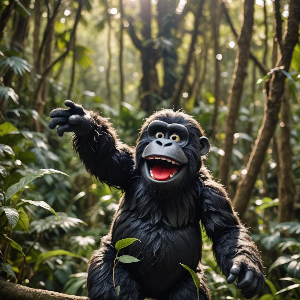 Wussup Gorilla Muppet! - AI Generated Artwork - NightCafe Creator