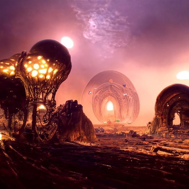 Alien temple on Venus - AI Generated Artwork - NightCafe Creator
