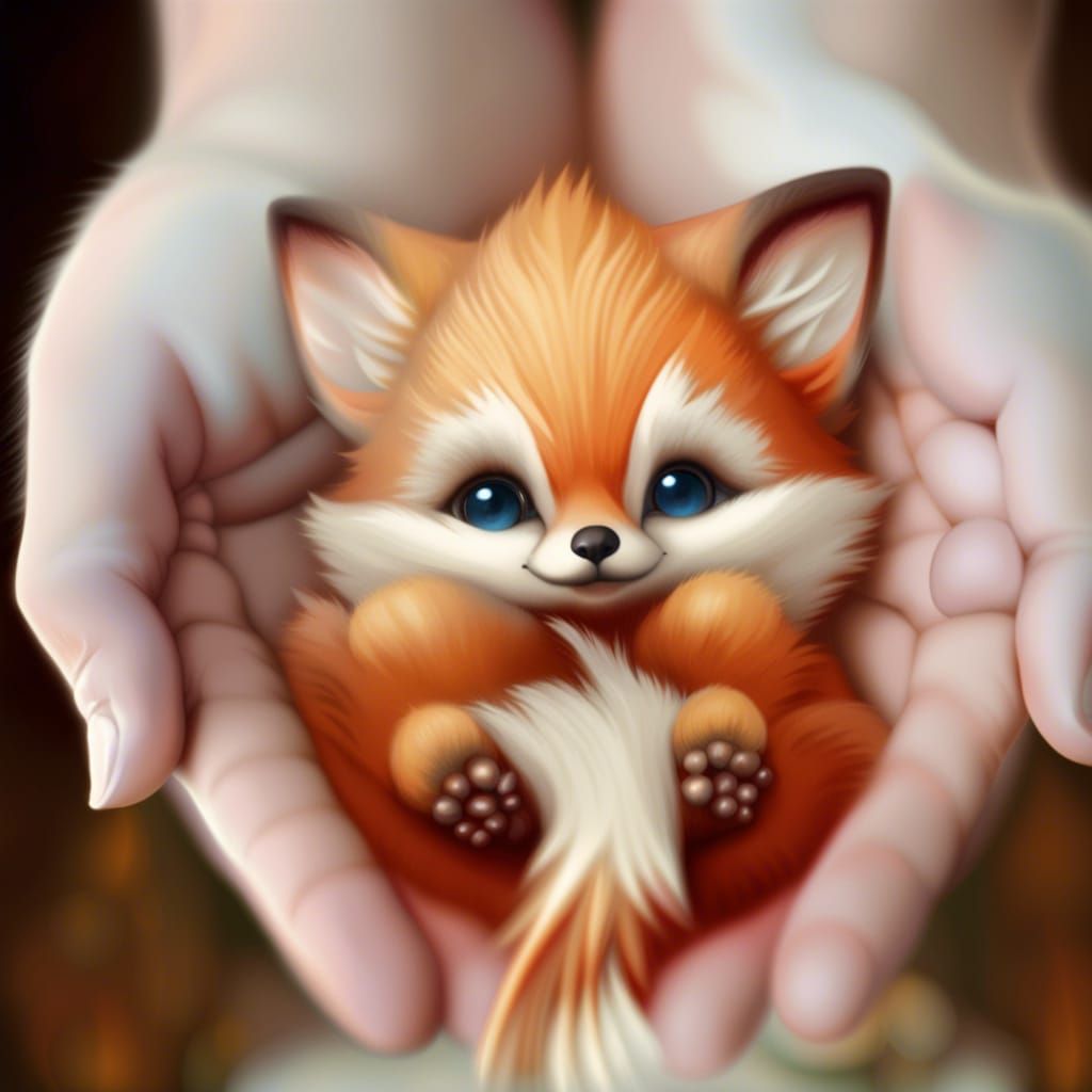 Little Fox - AI Generated Artwork - NightCafe Creator