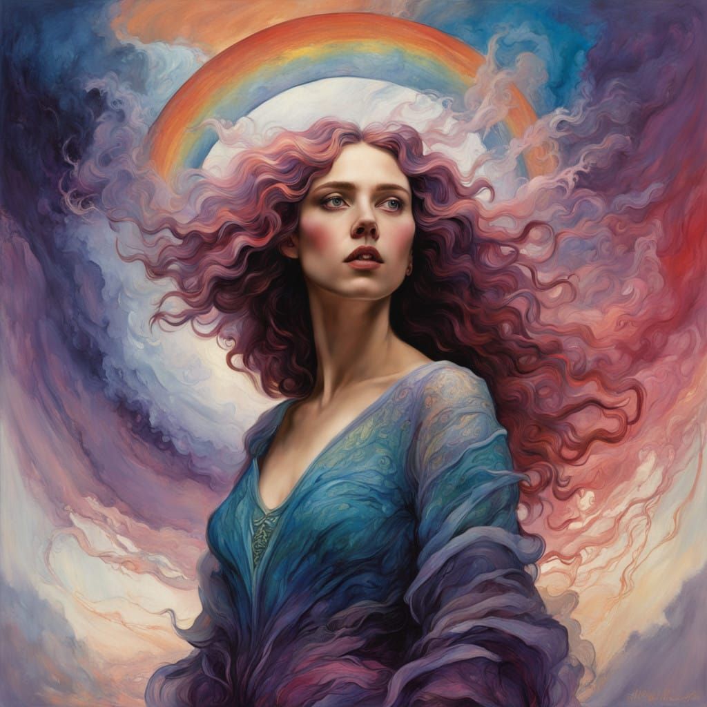 Iris, Goddess of the Rainbow, Messenger of the Gods.