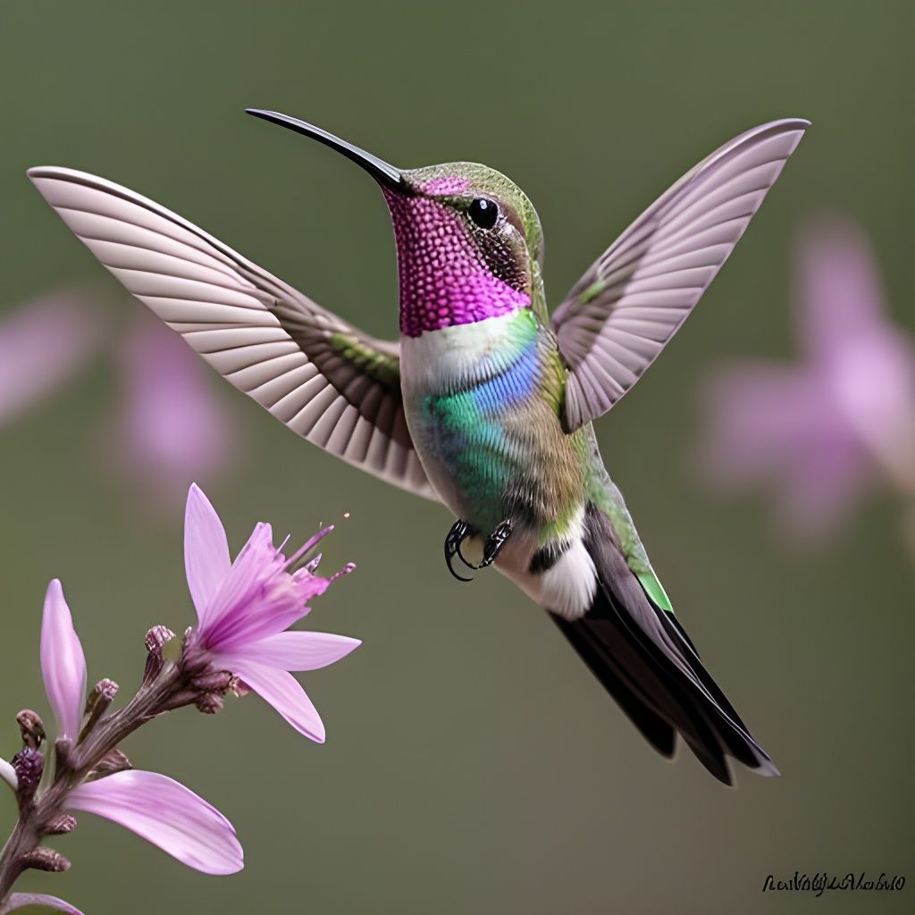 Magical Hummingbird - AI Generated Artwork - NightCafe Creator