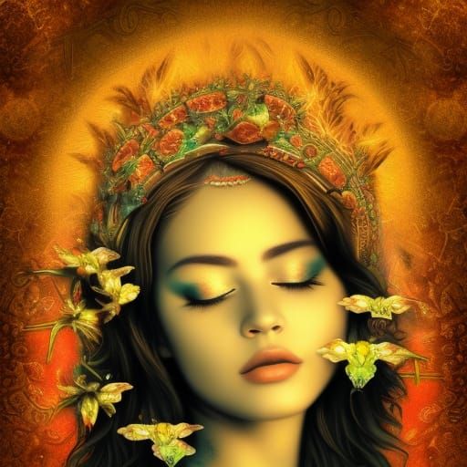 "Heaven's Beautiful Goddess" done as 512-bit art" super perfect - AI ...