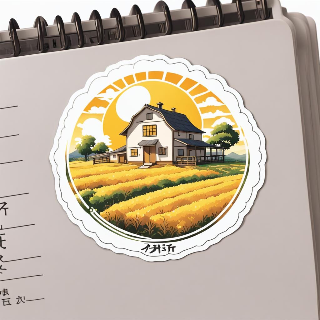 Farm logo sticker - AI Generated Artwork - NightCafe Creator