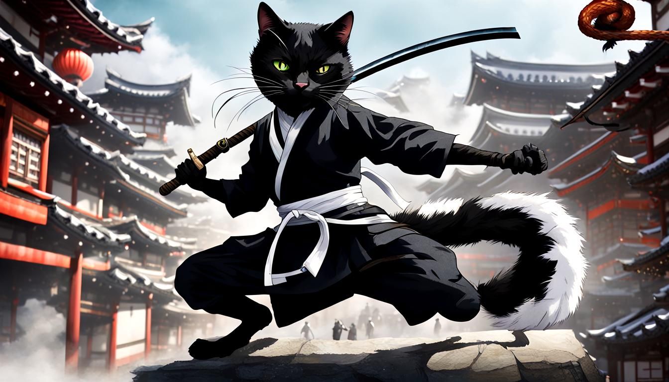 Ninja Cats - AI Generated Artwork - NightCafe Creator