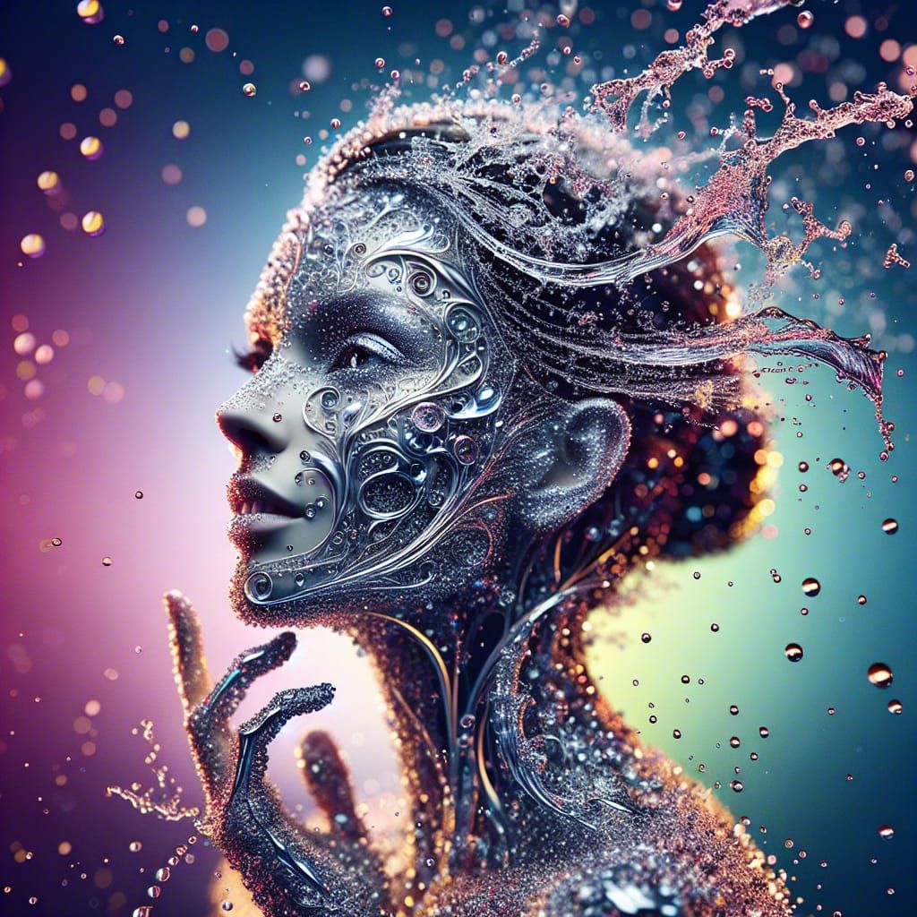 Water elemental - AI Generated Artwork - NightCafe Creator