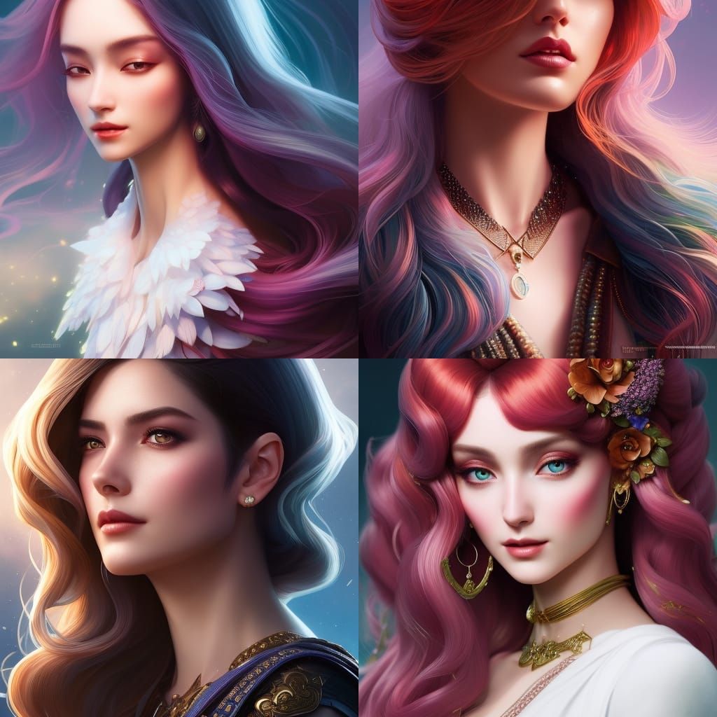 "Beautiful portrait personification of zodiac!" + beautiful + 8K ...