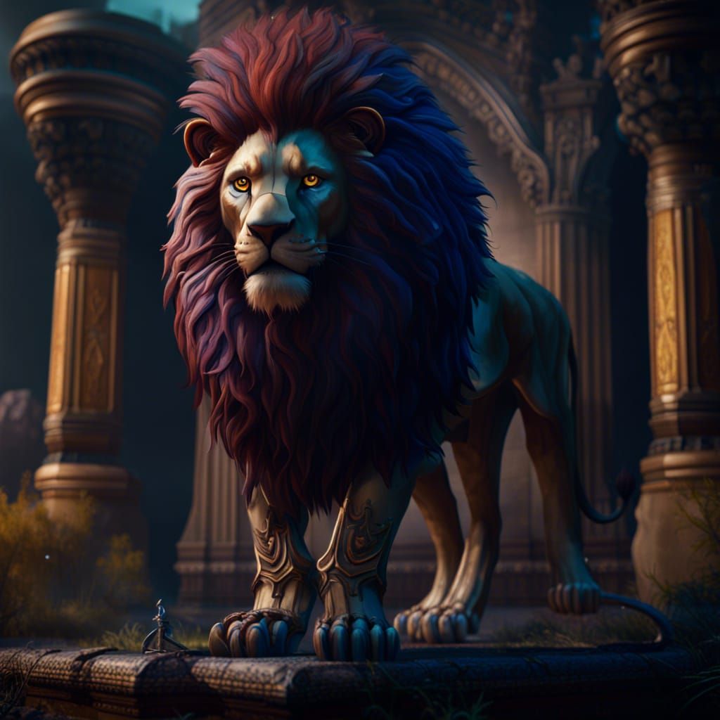 Lion - AI Generated Artwork - NightCafe Creator