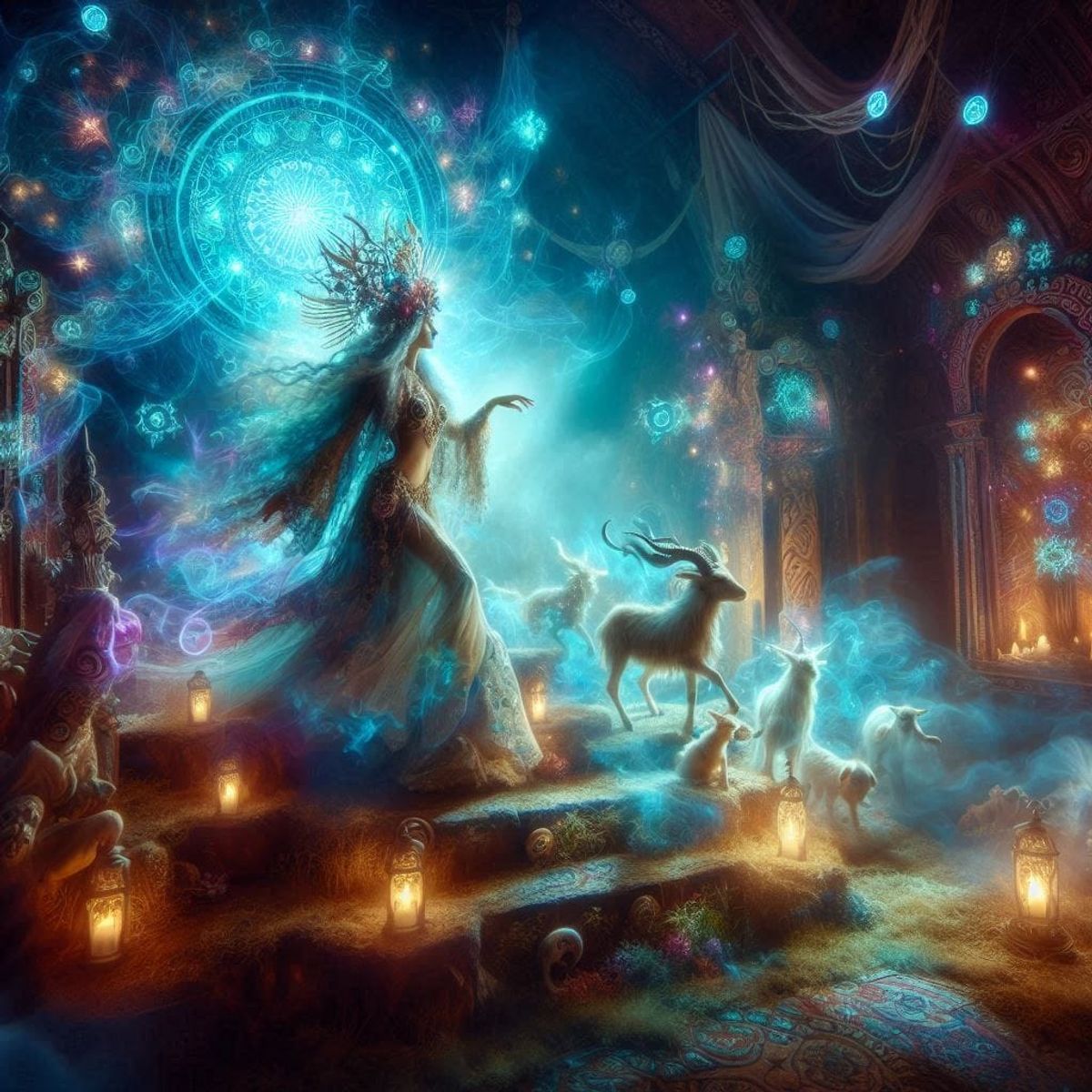 Celtic Sidhe within her fort in the Otherworld. - AI Generated Artwork ...