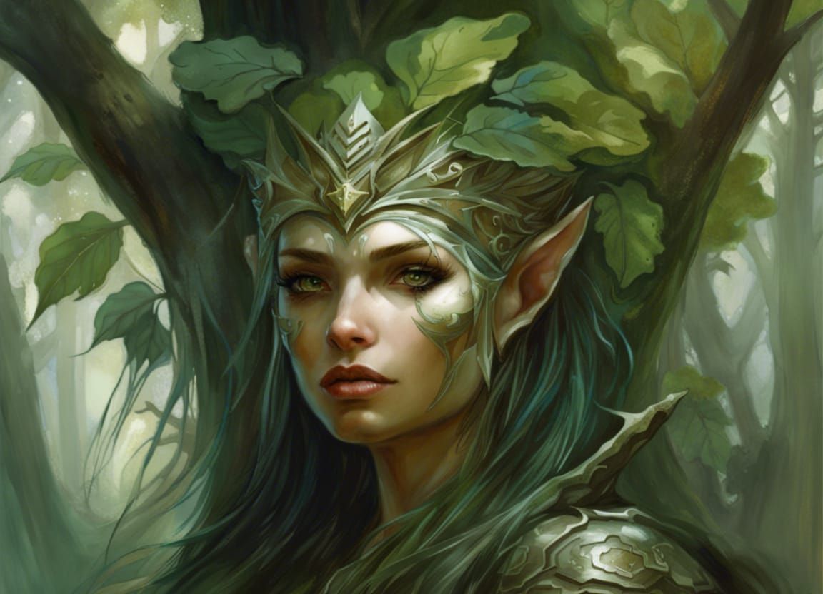 Fantasy portrait Sylvan elf - AI Generated Artwork - NightCafe Creator
