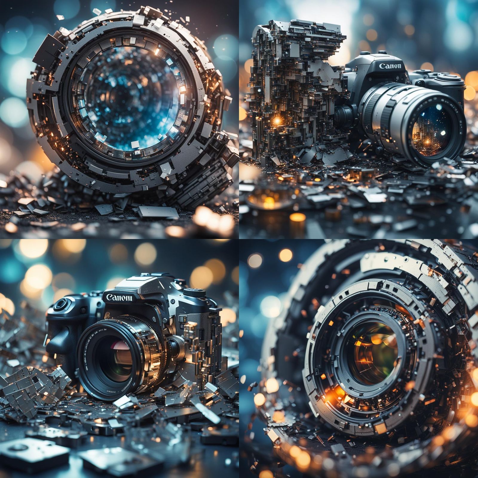 Hyperrealistic broken futuristic technology. - AI Generated Artwork ...