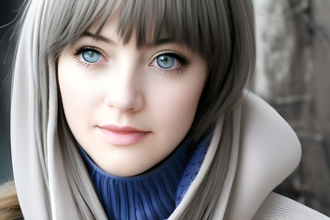 Landscape Headshot of a Beautiful Woman - AI Generated Artwork ...